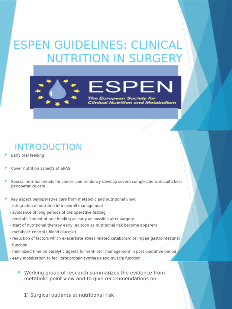 Espen Guidelines 1 | PDF