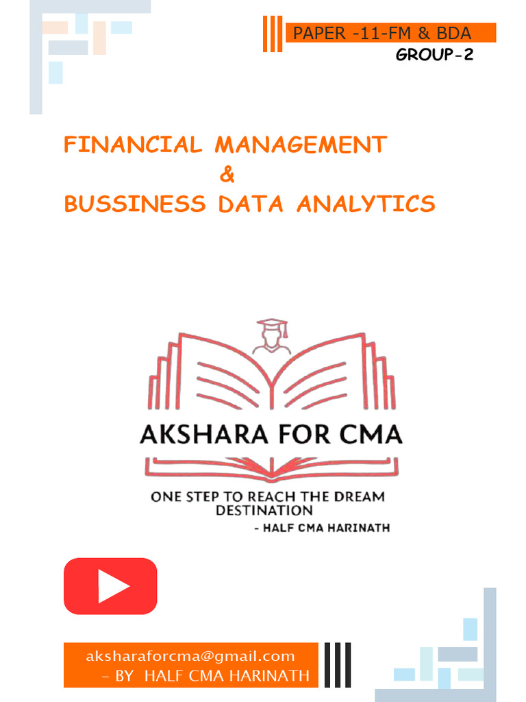 Main Concept Book 11. Financial Managemnet - Akshara For Cma | PDF