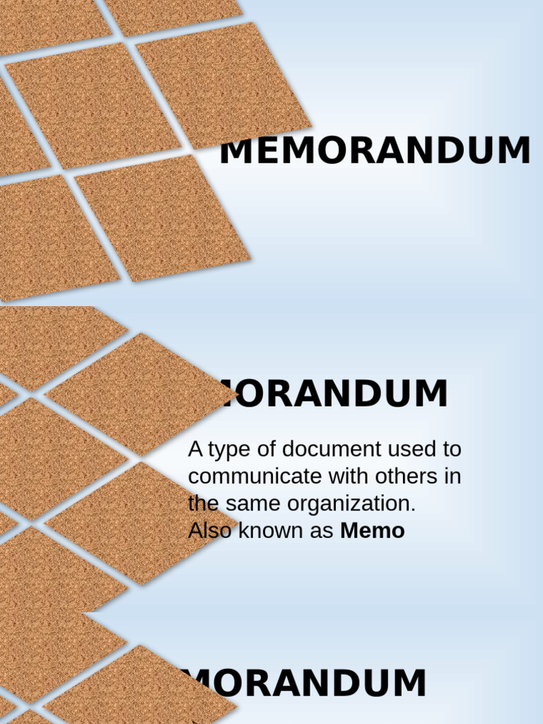 MEMORANDUM Report | PDF | Memorandum | Human Communication