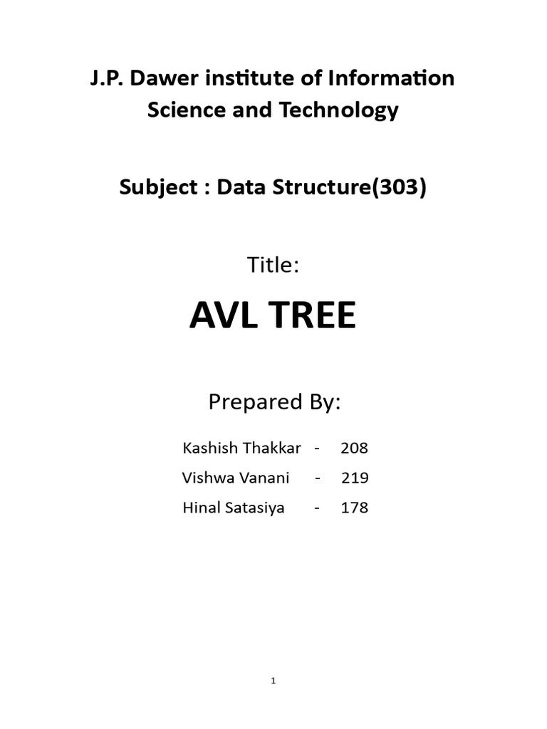 Final AVL TREE | PDF