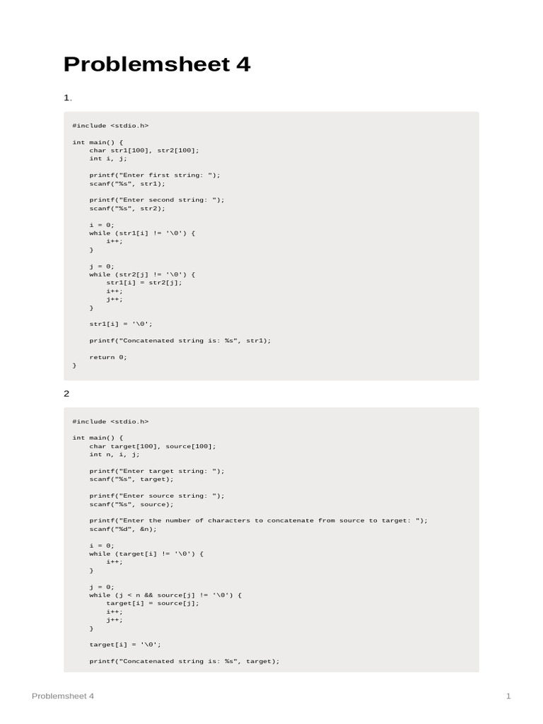 Legend Problemsheet 4-Answer | PDF