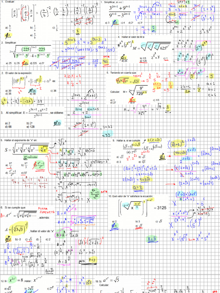 Resol Ficha 01 Alg | PDF