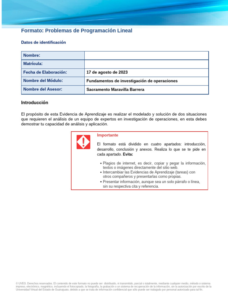 Programación Lineal | PDF