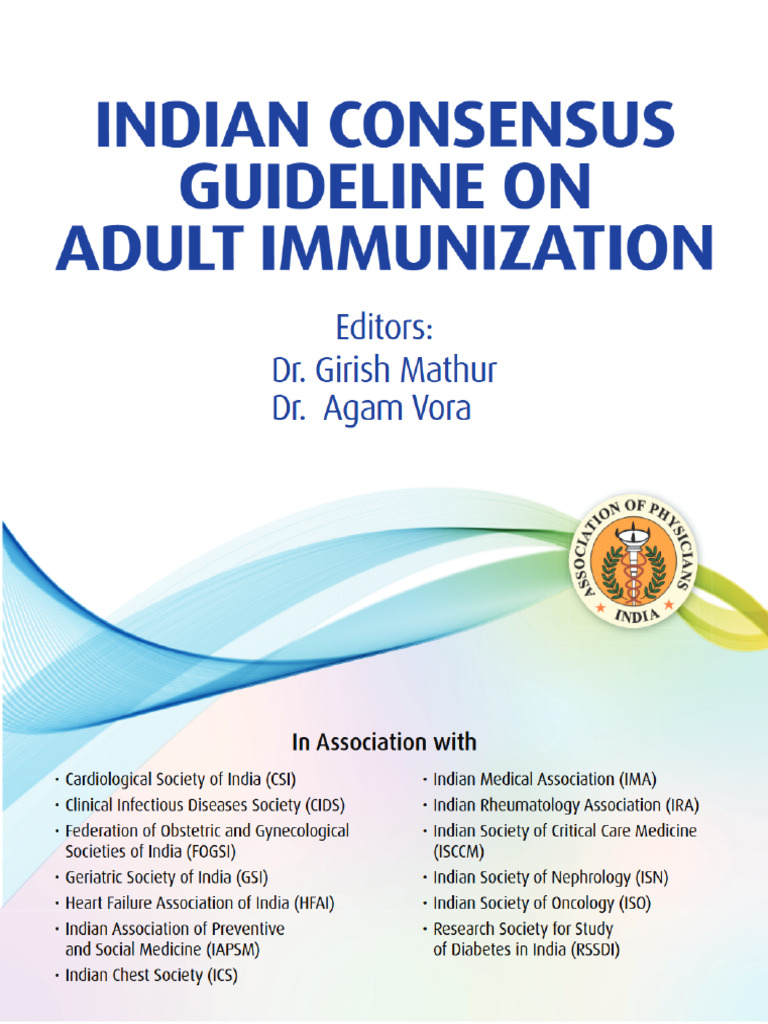 Adult Immunization Indian Consensus Guidelines 2024 | PDF