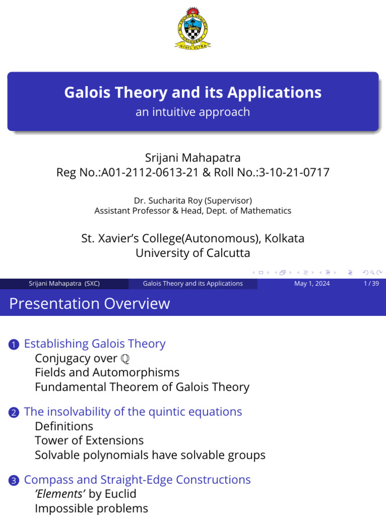 Galois Theory Final | PDF