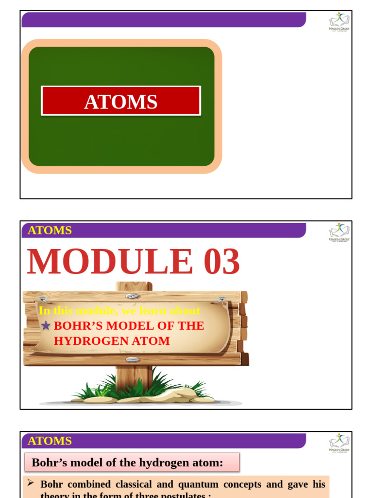 Bohrs Model of The Hydrogen A | PDF | Atoms | Science & Mathematics