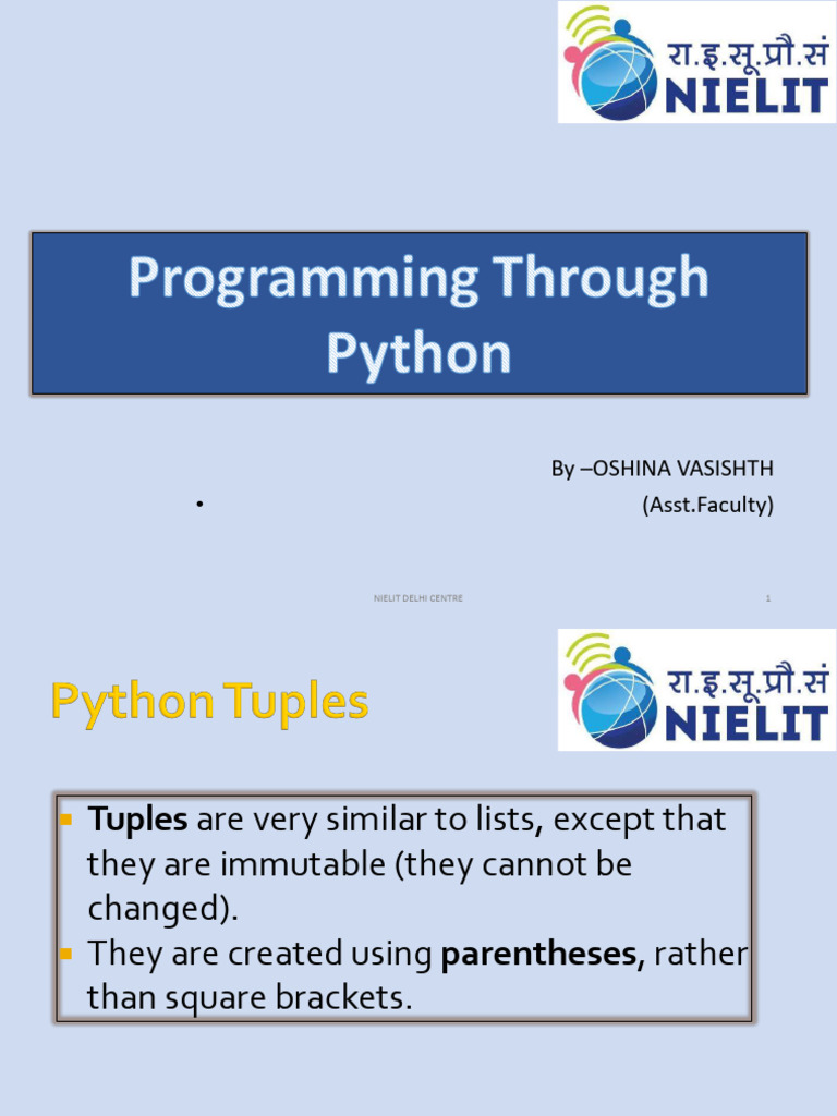 06 Tuples | PDF
