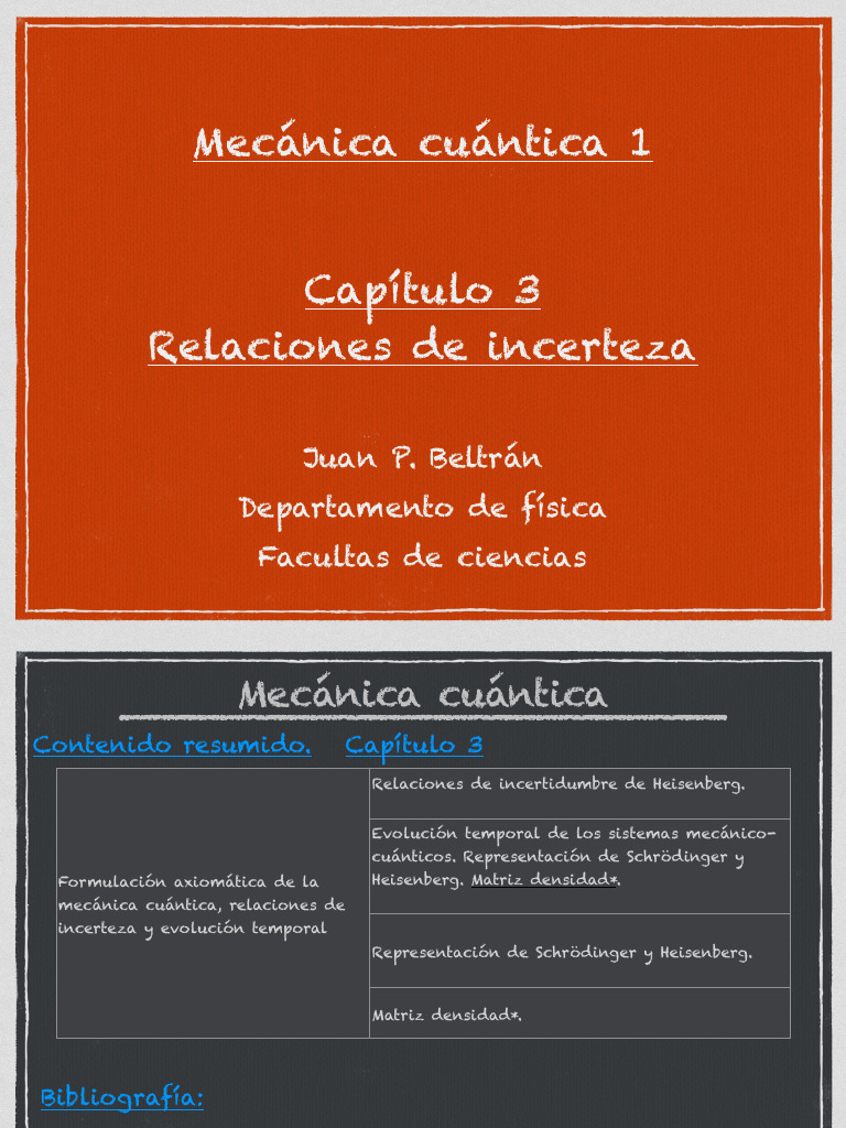 Cap3 Relaciones de Incerteza | PDF