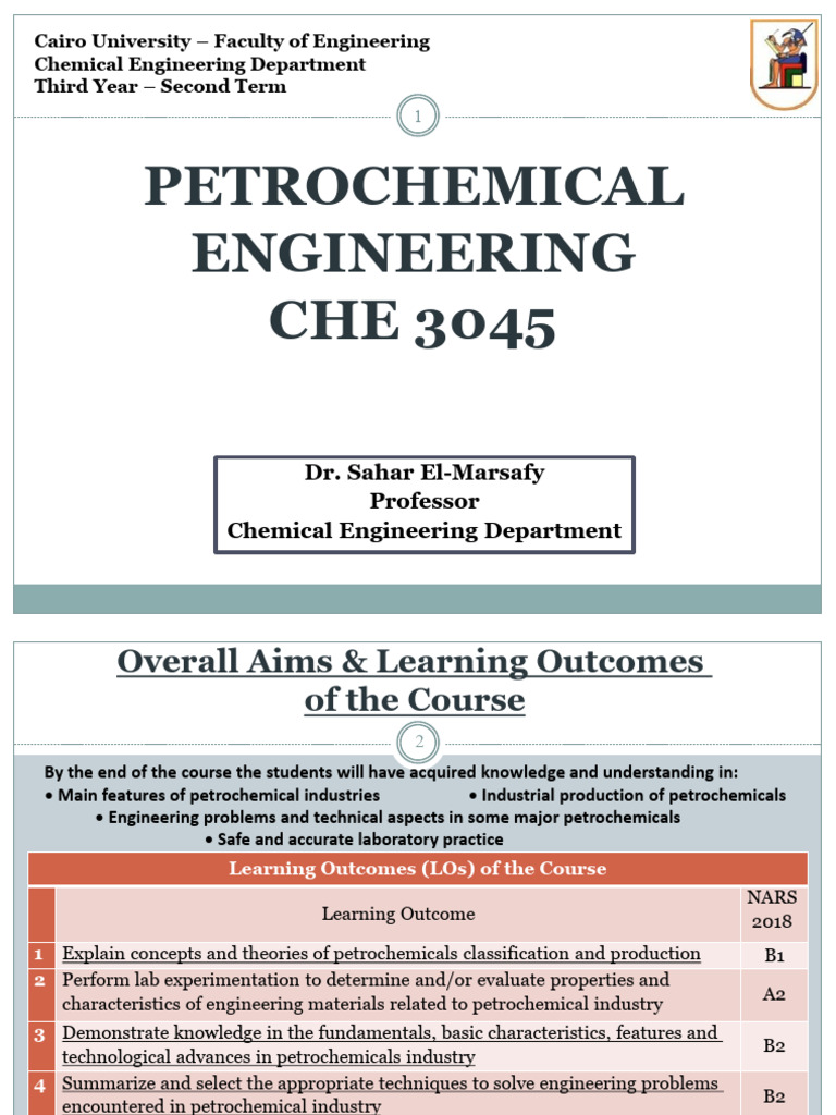 (PET) Lec 01 Introduction To Petrochemical Industry PDF | PDF