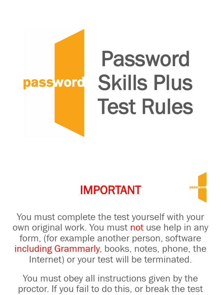 Password Skills Plus Visual Test Rules - 2023 11 23 | PDF | Personal ...