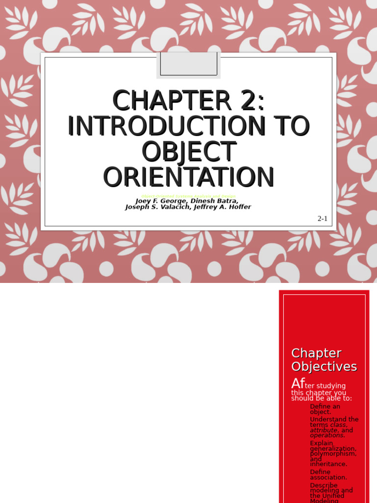 Ch02-Intro To Object Orientation STD Copy JN15 | PDF Ch02-Intro To Object Orientation STD Copy JN15 | PDF