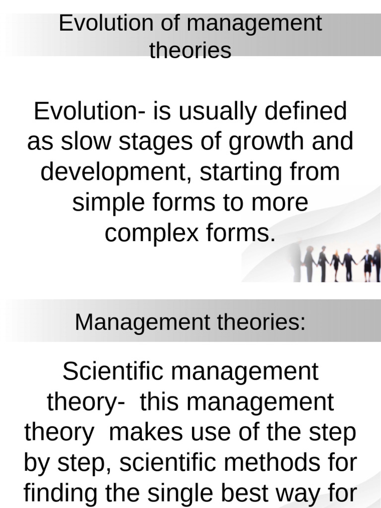 1.2 Evolution of Management | PDF
