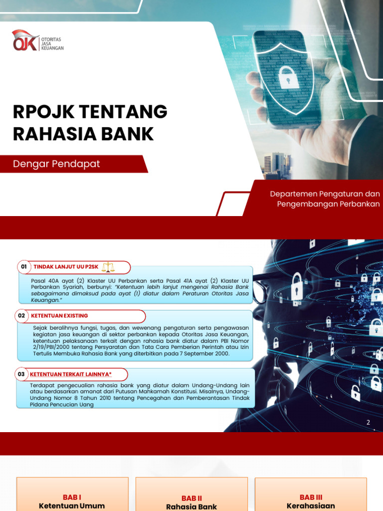 Materi RDP-RPOJK Rahasia Bank | PDF