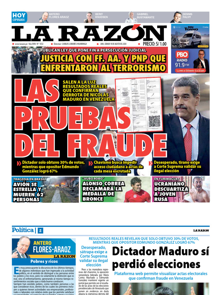 Perú??la Razón® 10.08.2024 | PDF