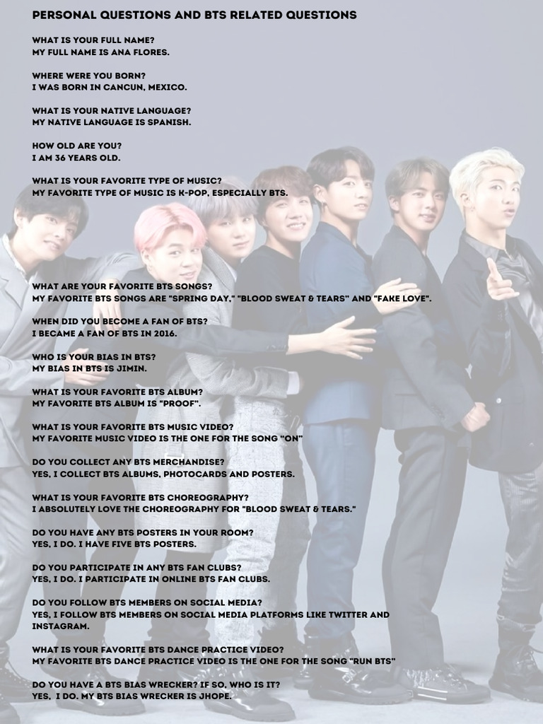 (Principiantes) - BTS Related Questions | PDF