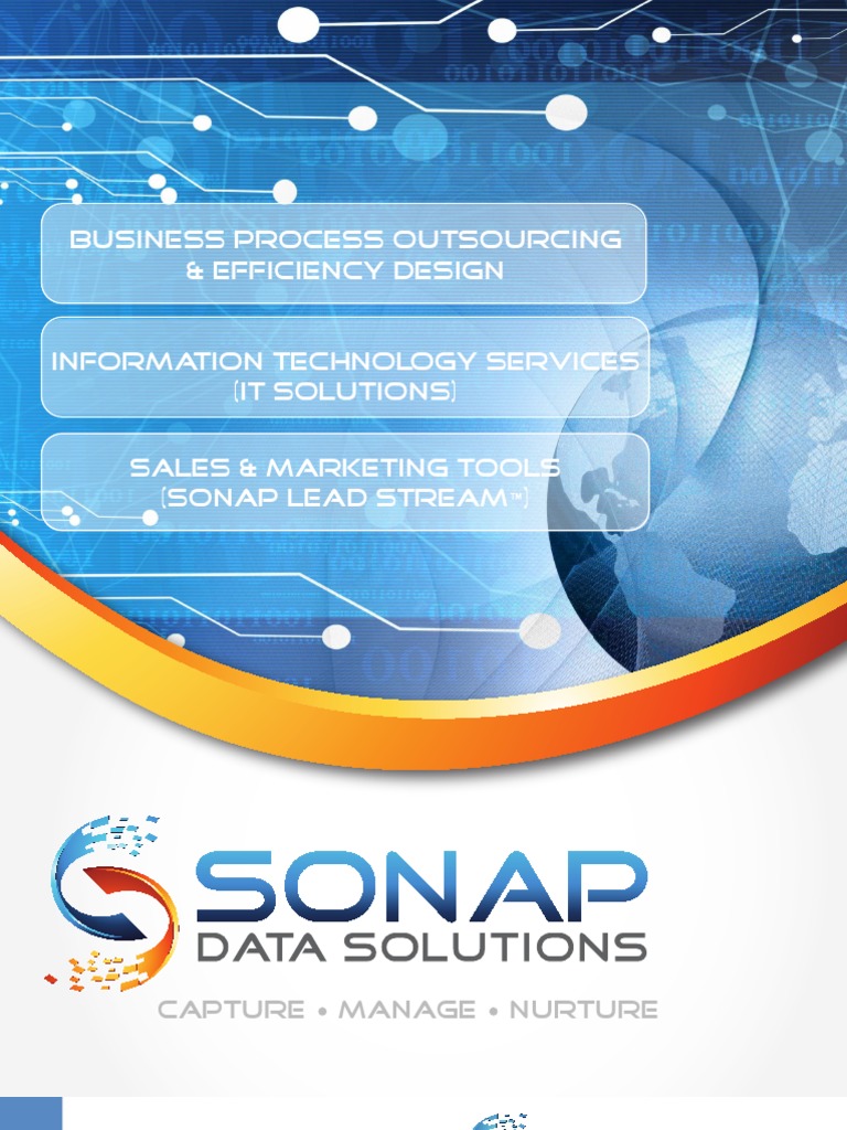 SONAP Brochure V3 | PDF | Business Process Outsourcing | Marketing Strategy