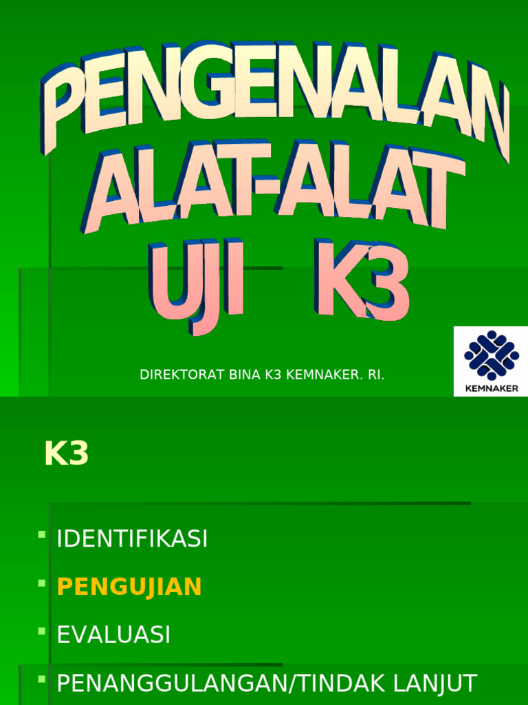 Pengenalan Alat Lab K3 Ok | PDF
