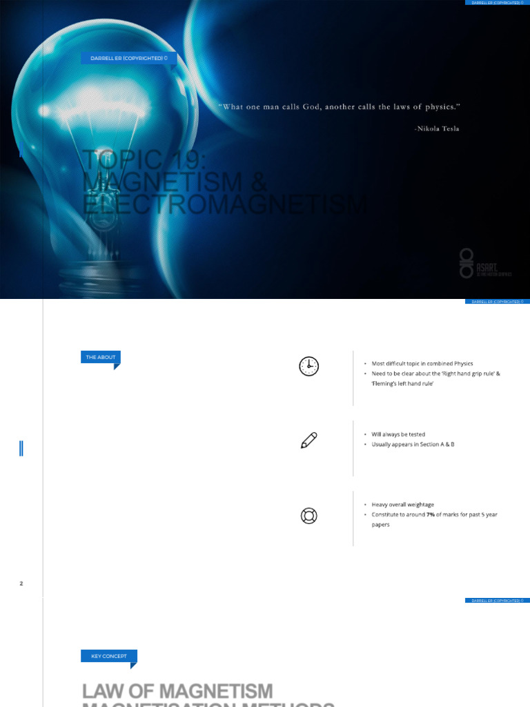 (PHY CS) Chapter 19 - Magnetism & Electromagnetism | PDF