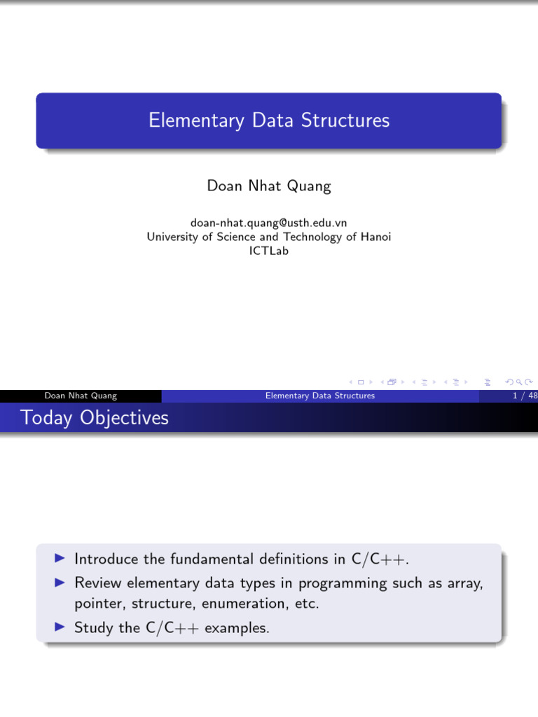 ADS2 - Elementary Data | PDF