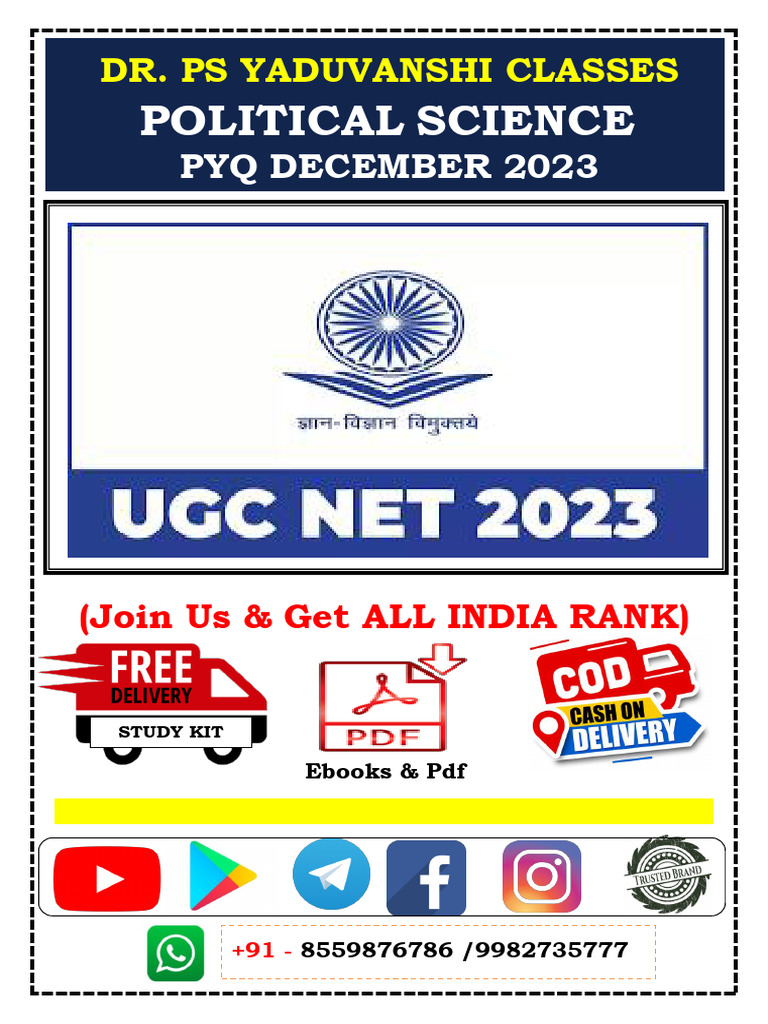 Dec. 2023 Pyq Political Science | PDF | Welfare State | Citizenship