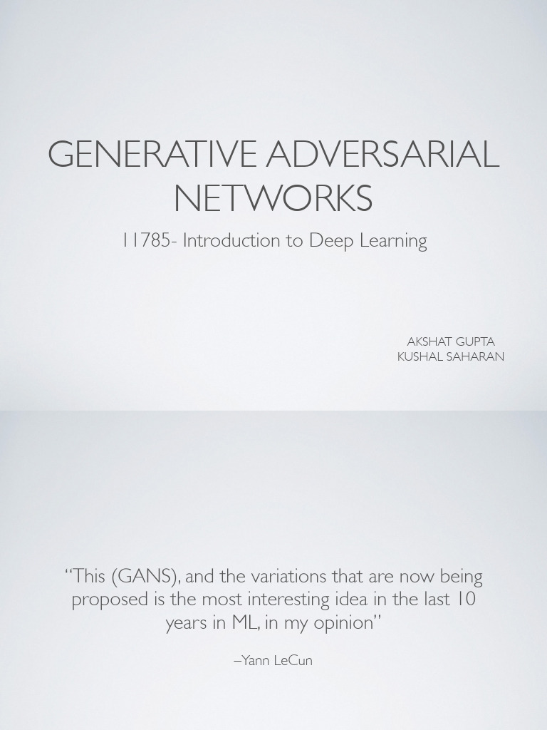 GANS-ppt | PDF