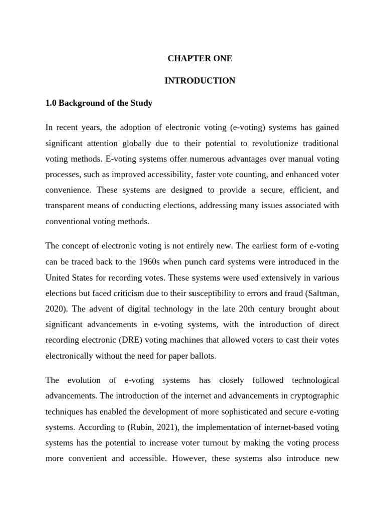 e voting system project | PDF