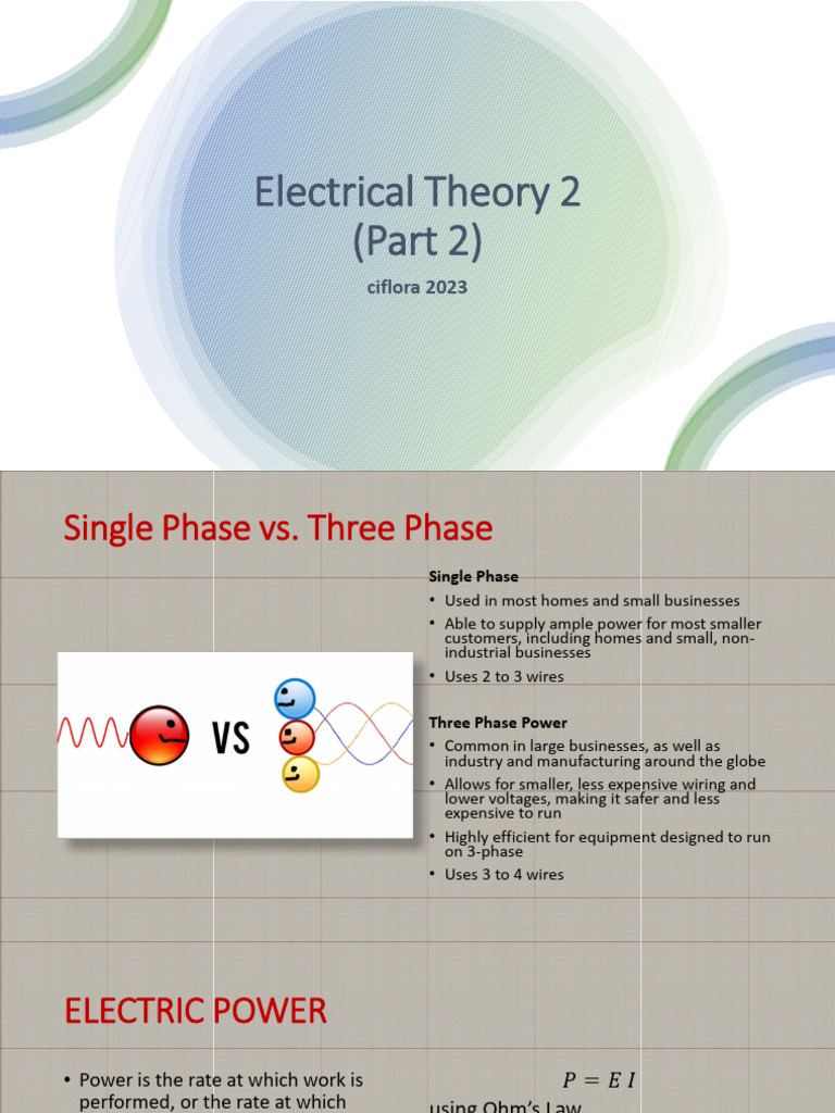 Electric Theory 2 (Part 2) | PDF