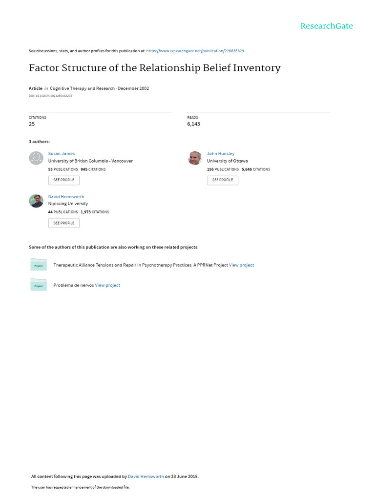 Factor Structure | PDF