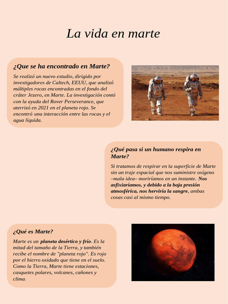 La Vida en Marte | PDF