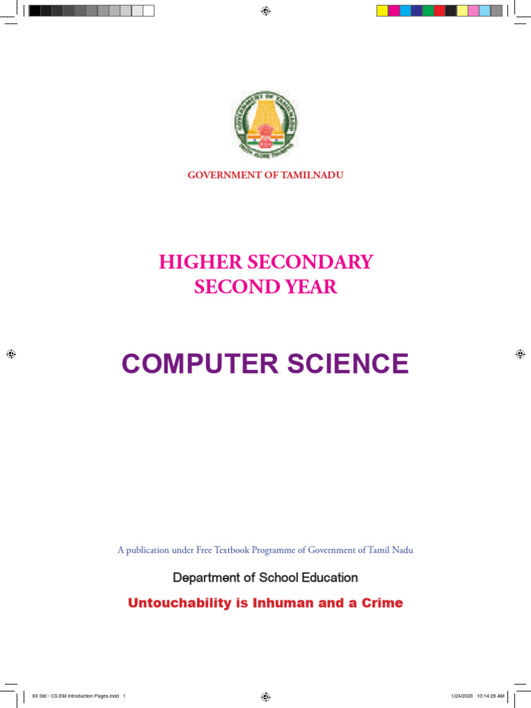 12th STD Computer Science EM Optimised | PDF