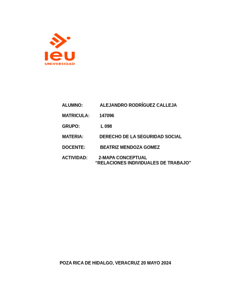 Relaciones Individuales de Trabajo | PDF | Derecho laboral | Justicia