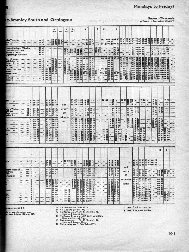 1978 BR Passenger Timetable 195 | PDF