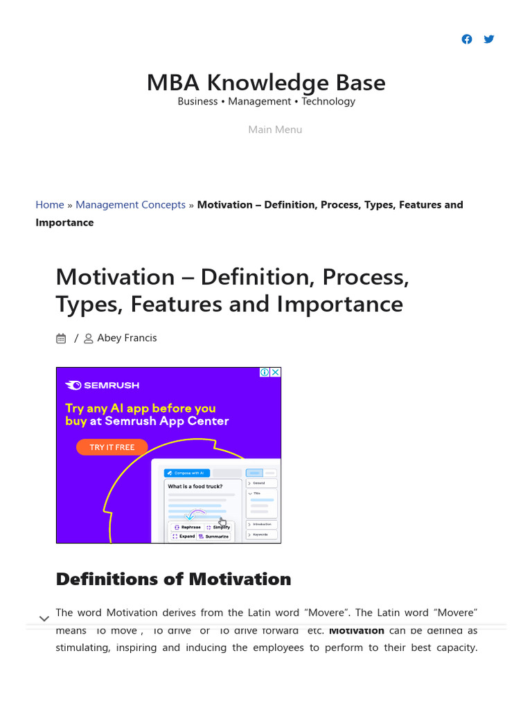 Motivation | PDF