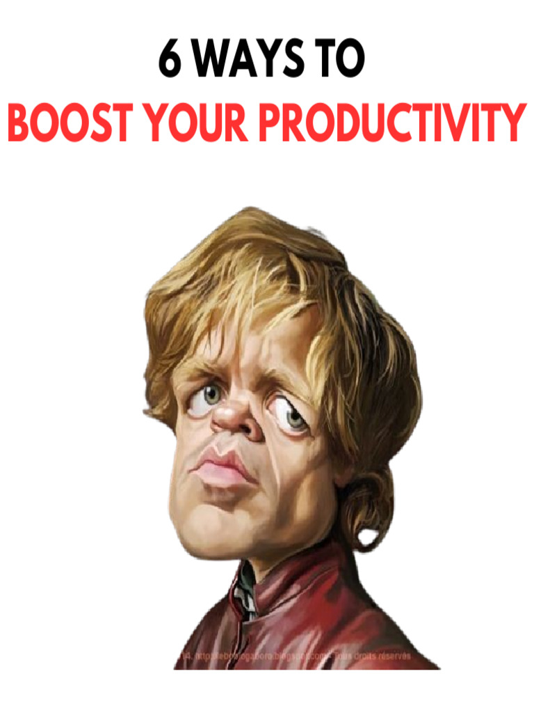 6 Ways To Boost Your Productivity | PDF