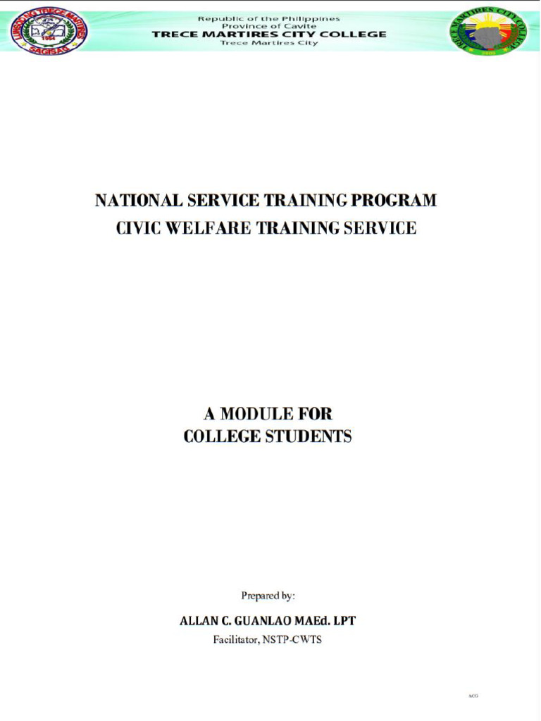 NSTP 1 M o D U L e | PDF