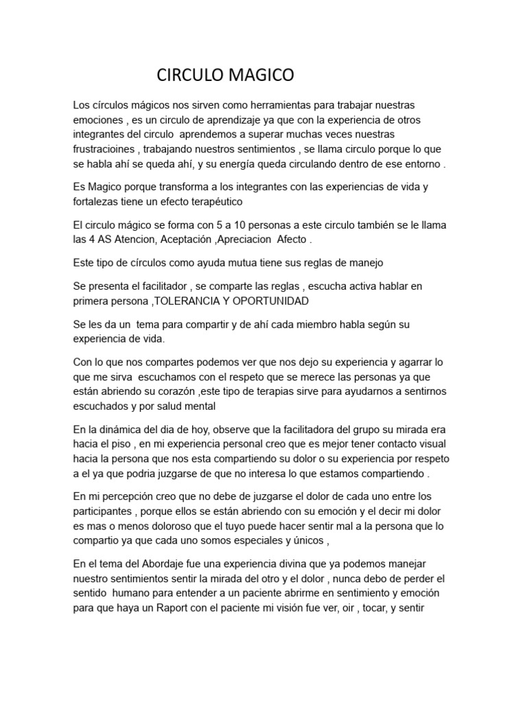 Circulo Magico | PDF