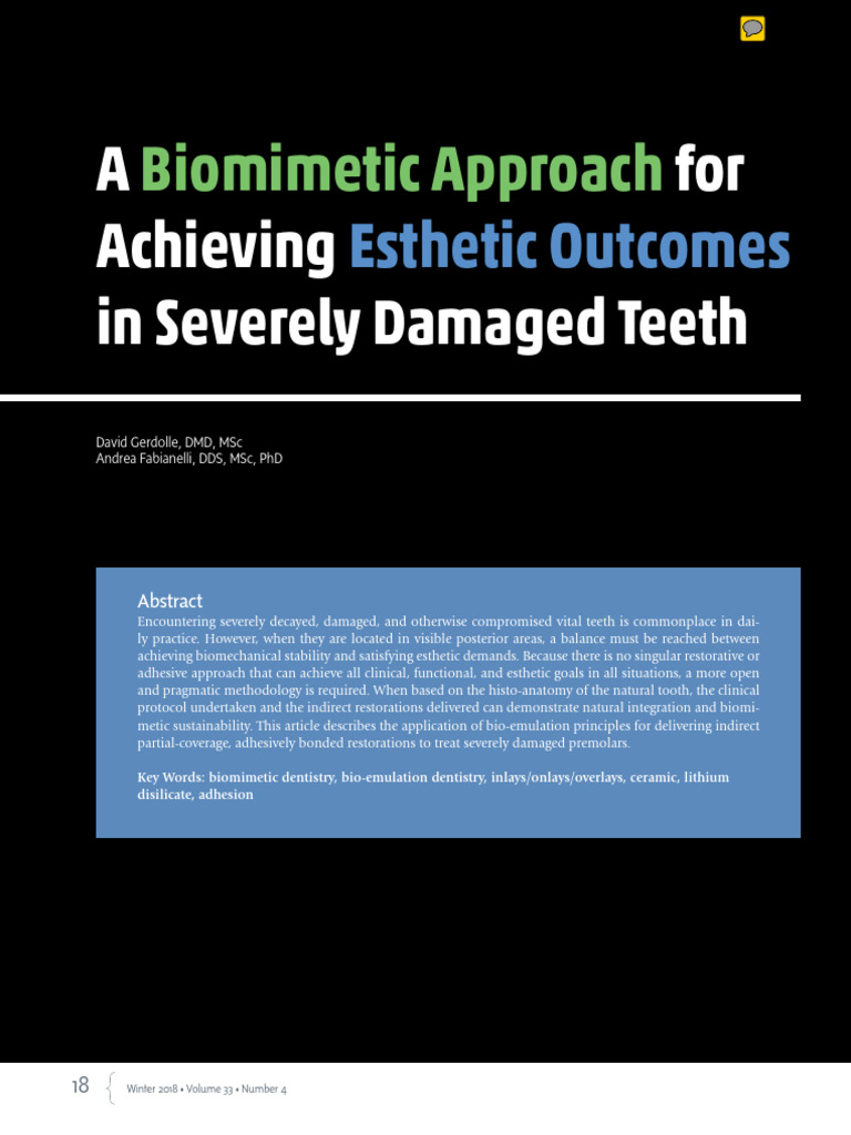 Biomimetic Appoach Gerdolle Et Al | PDF