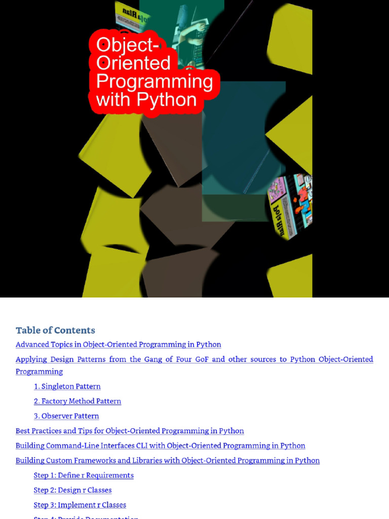 Object-Oriented Programming With Python (Autopublished) (Z-Library) | PDF