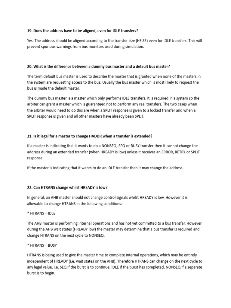 AHB Interview Questions 5 6 | PDF | Computer Science | Science & Mathematics