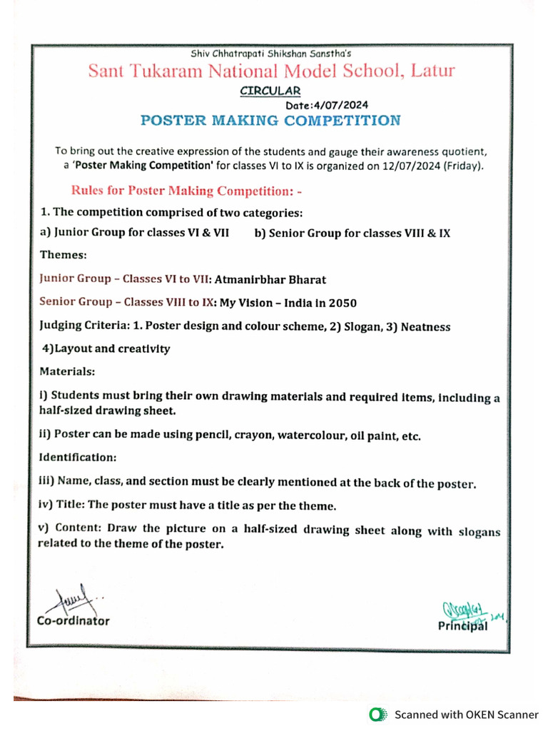 Poster Making Competition | PDF