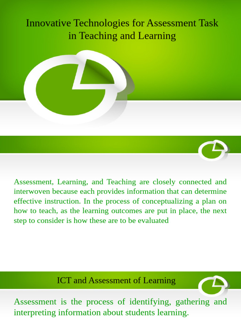 Innovative Technologies For Assessment Task | PDF