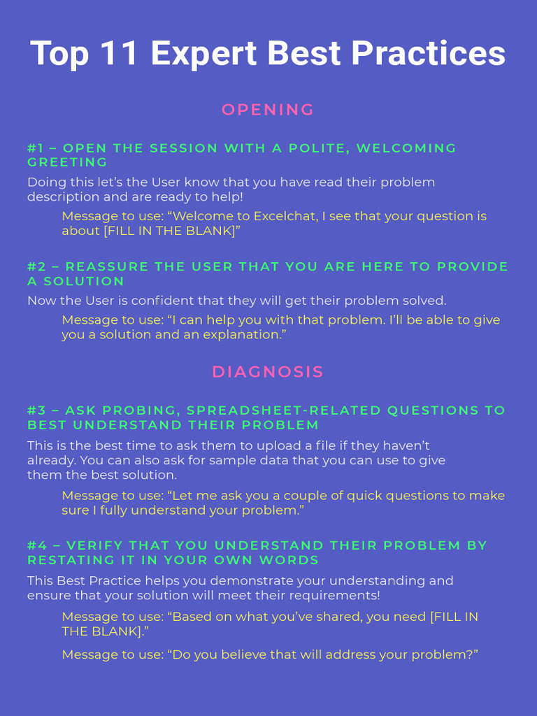 Expert Best Practices Pdf