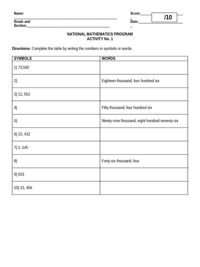 Math Exercises for Students | PDF | Mathematics | Foreign Language Studies