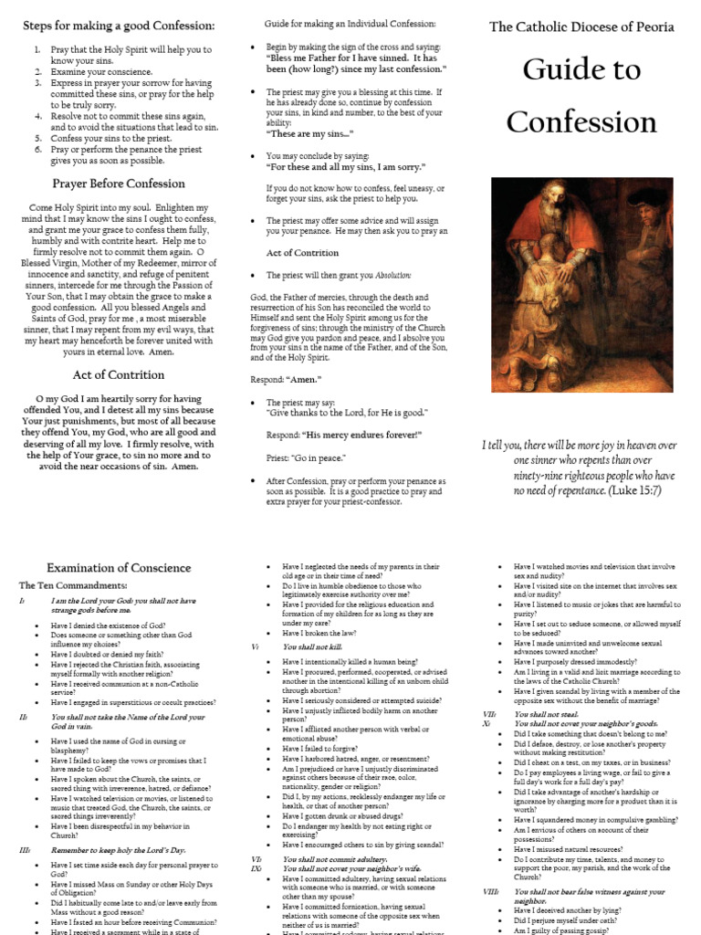 Adult Confession Guide | PDF