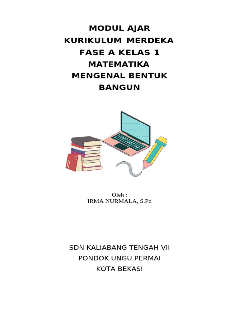 Modul Ajar Kelas 1 - MTK Bangun Datar | PDF