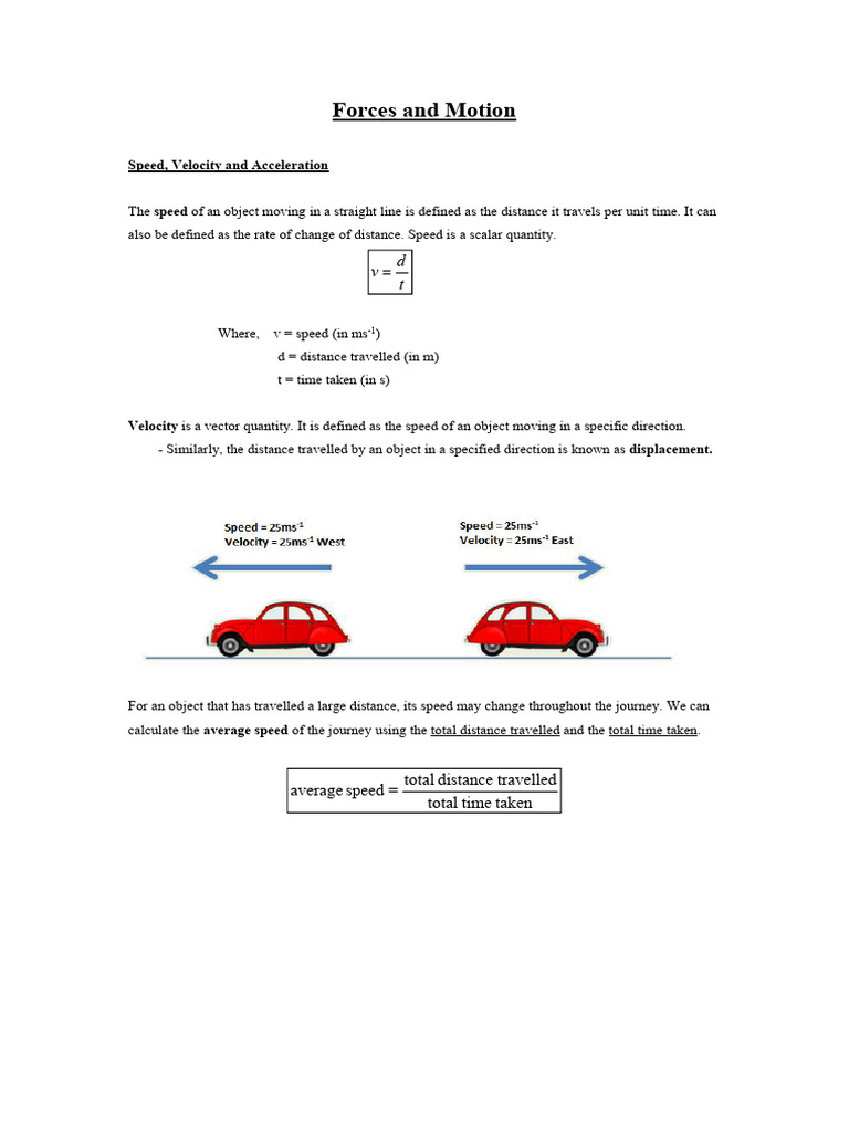 2. Forces and Motion | PDF