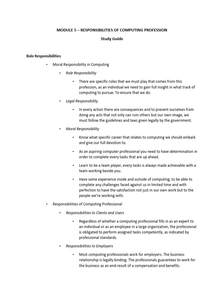 MODULE 5 - Study Guide | PDF