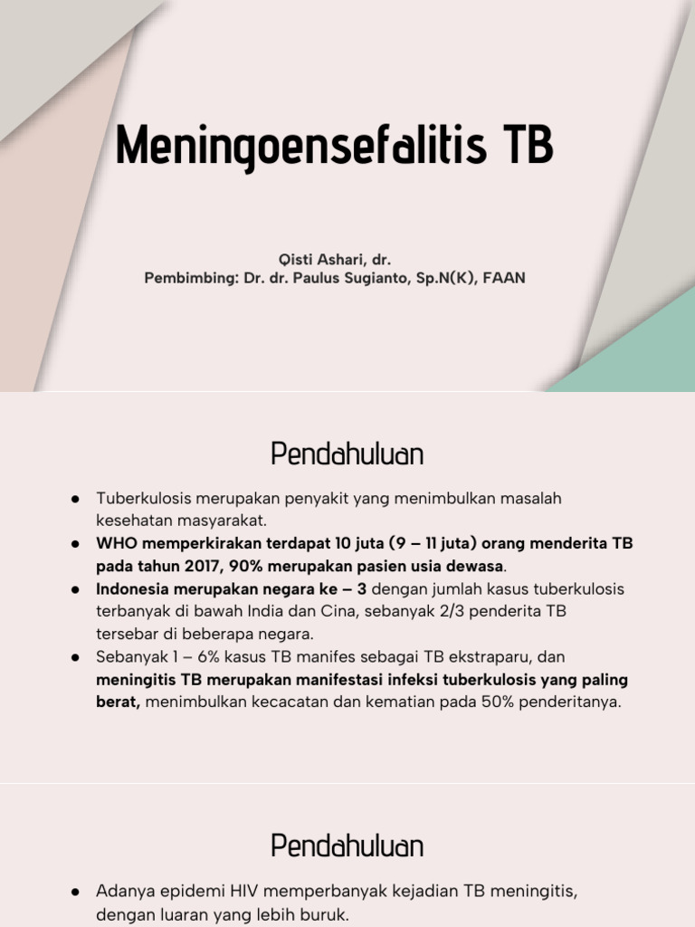 Lapsus Neuroinfeksi Qisti ME TB | PDF