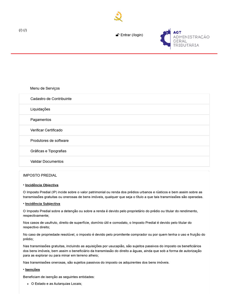 Imposto Predial Note | PDF