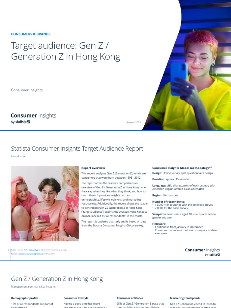 Study - Id125114 - Gen Z Generation Z in Hong Kong | PDF